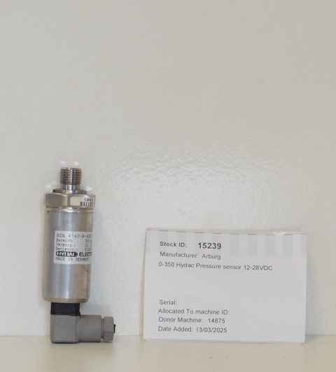 Arburg 0-250 Hydac Pressure Sensor 12-28VDC | STV Machinery